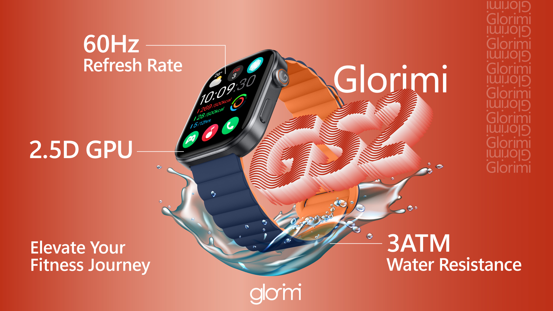 ساعت هوشمند گلوریمی مدل Glorimi GS2 - لنزفون